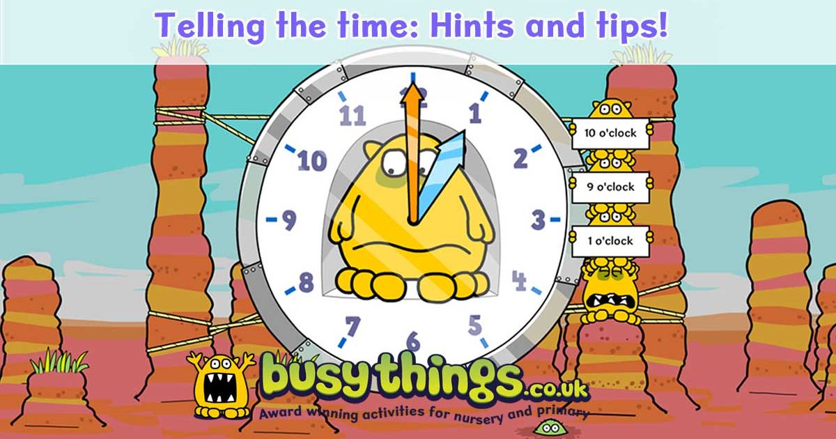 Teaching Children How to Tell the Time: Hints and Tips - Busy Things Blog