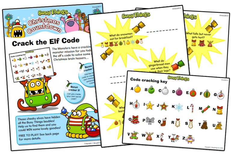 Crack the Elf Code: FREE Christmas Puzzles for Kids!