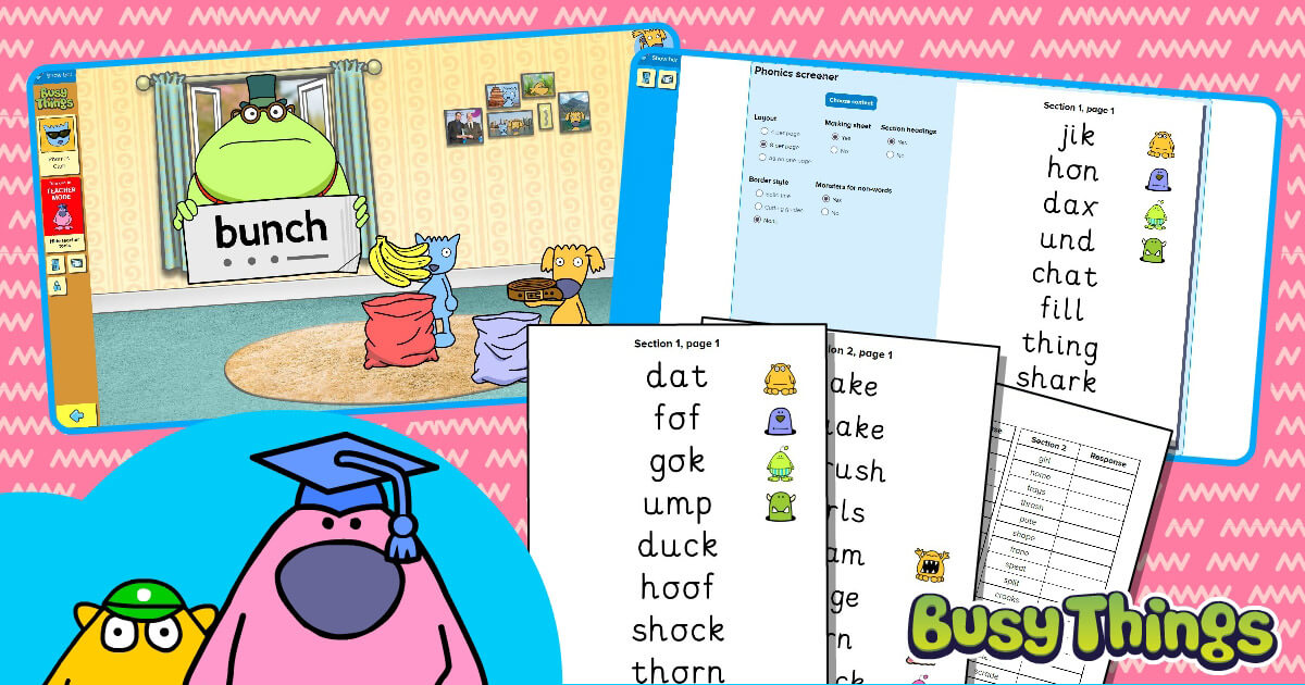 Phonics screening check results: What next? - Busy Things Blog