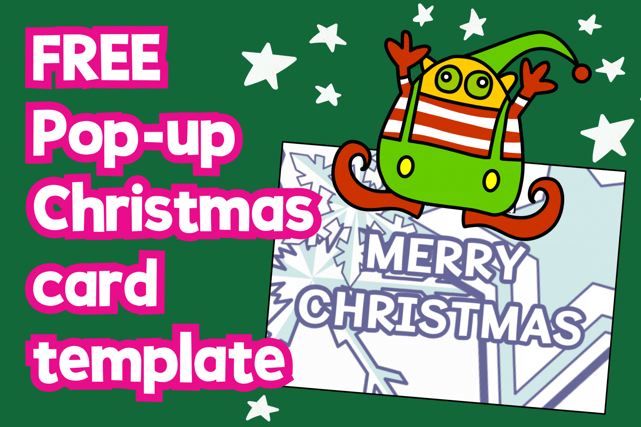 FREE Pop-Up Christmas Card Template: A Fun, Easy Craft for Kids!