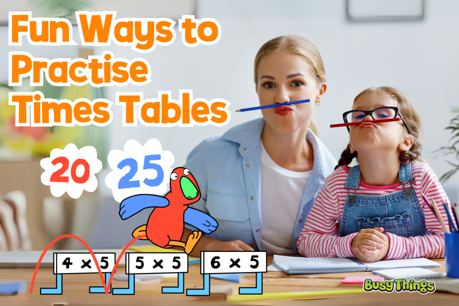 Fun Ways to Practise Times Tables at Home - Busy Things Blog
