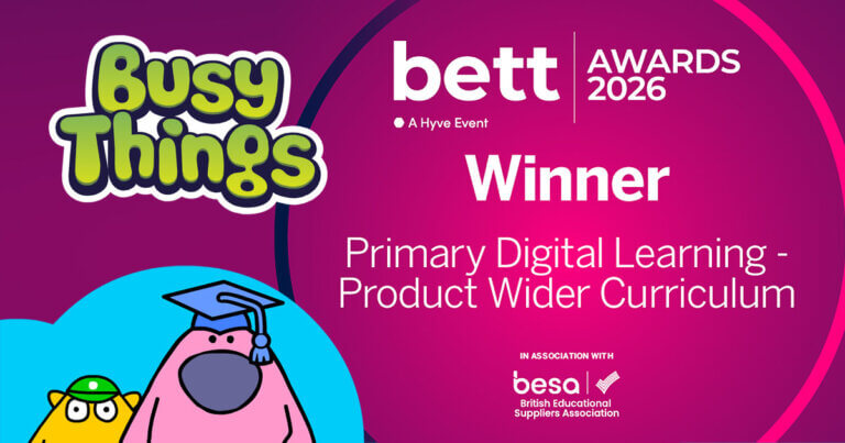 Bett Award 2026 winner: Busy Things sets the standard for primary ...